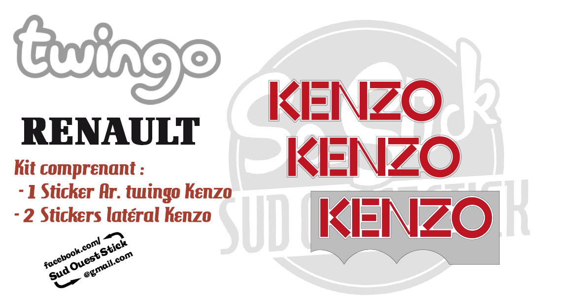 Stickers Twingo Kenzo "Papillon" - So_Stick