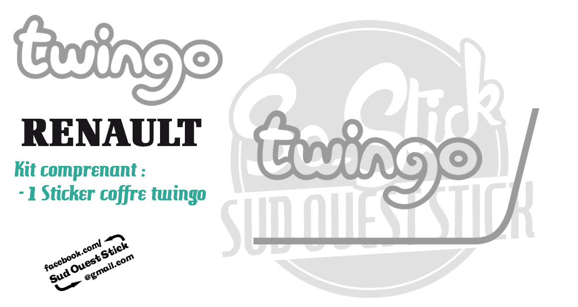 Stickers Décoration Twingo - Autocollant Renault Twingo